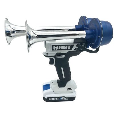 Hart 2 Silver Trumpet Air Horn - Impact Style Drill Truck Train Horn ...