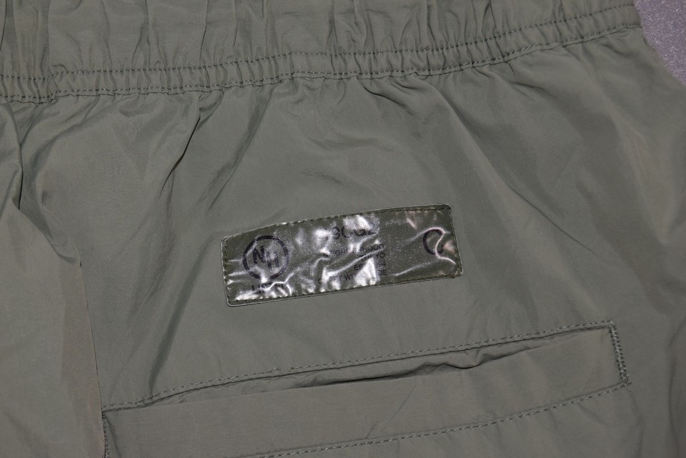 Neighborhood Pants Mens Large Green Nylon Track Warm Up Jogger Japan ...
