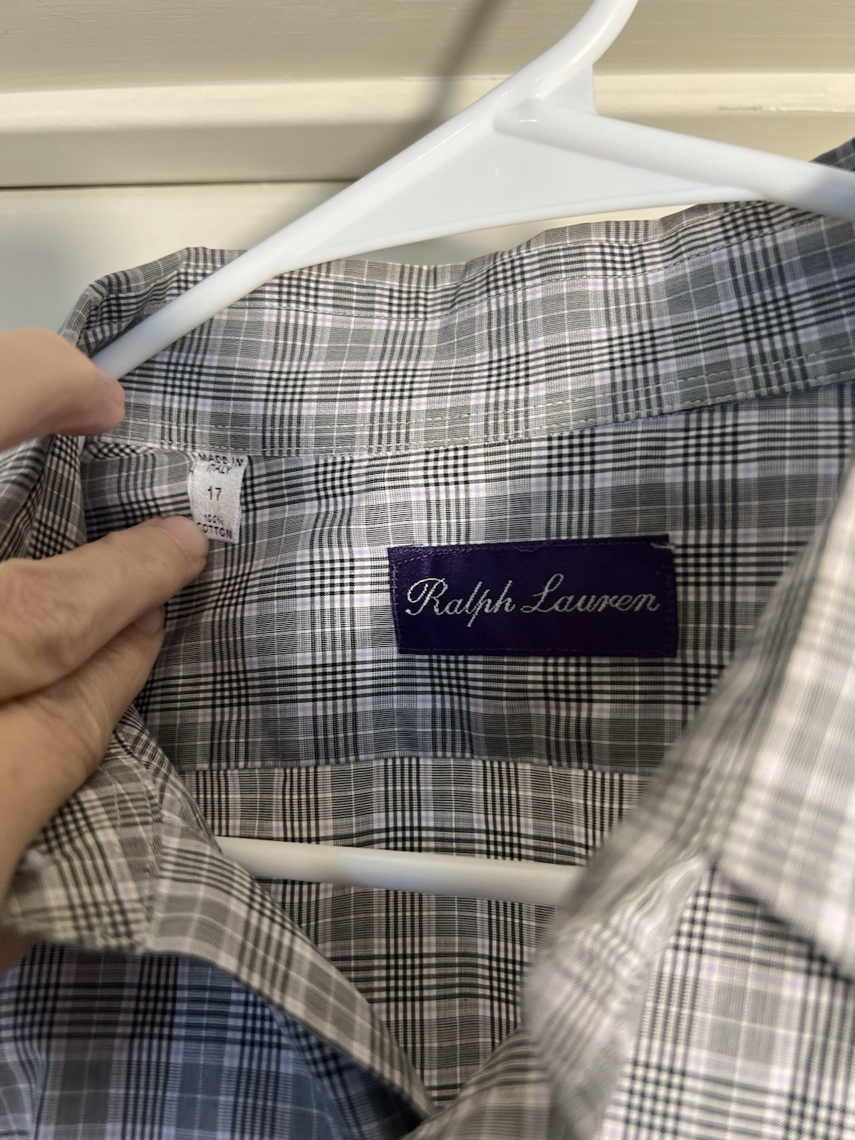 Polo Ralph Lauren Purple Label Tag Button Up Shirt Me… - Gem