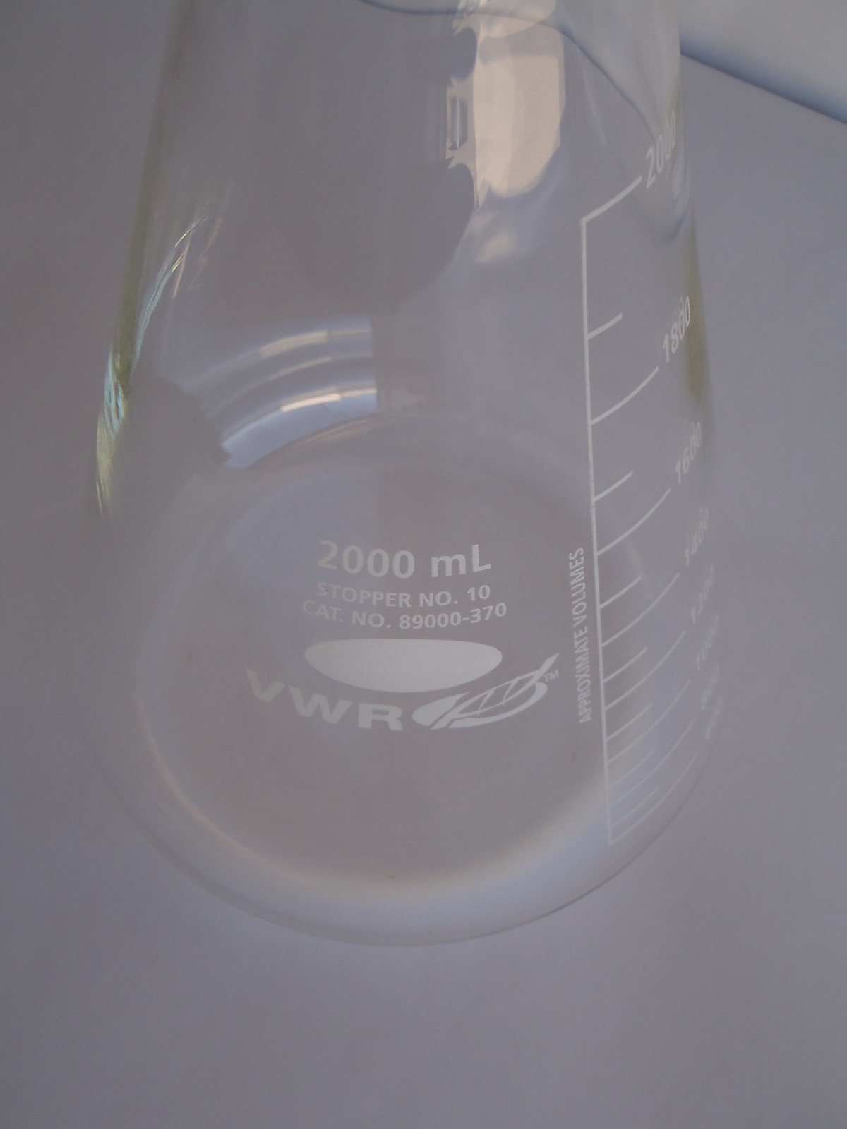 VWR 89000-370 - 2000 mL Heavy Duty Rim Erlenmeyer Flask for sale online ...