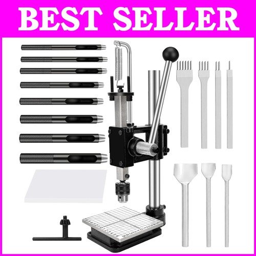 Multi-Functional DIY Leather Puncher with Rivet Installer & 180kg ...