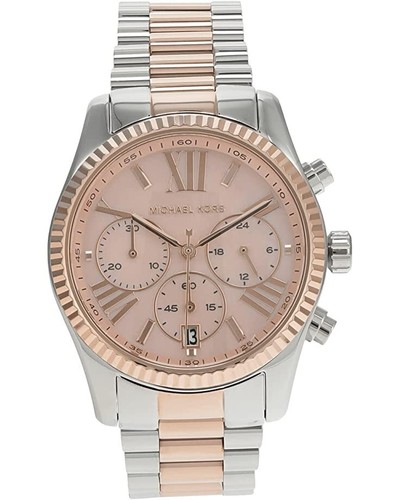 Montre Femme MICHAEL KORS LEXINGTON MK7219 Chrono Acier Gold Rose ...