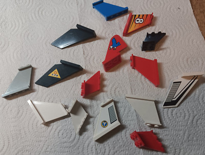 J Lego Lot 15 Assorted Fins Tails 6239 2340 3587 3479 Assorted Colors ...