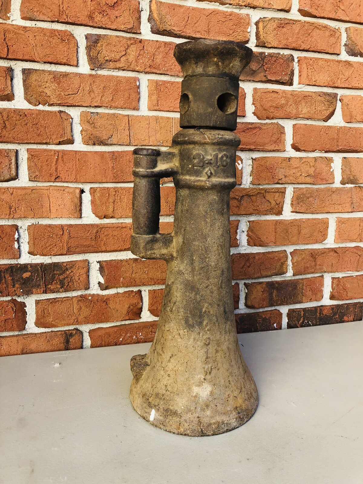 Vintage Large Heavy Screw Jack 2 X 16 Railroad Barn House | eBay