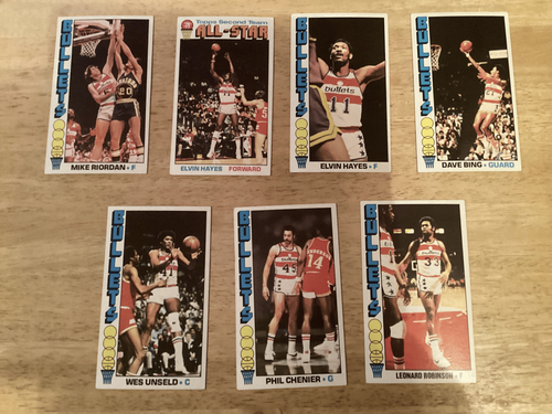1976-77 Topps Basketball Washington Bullets 7 Cards | eBay