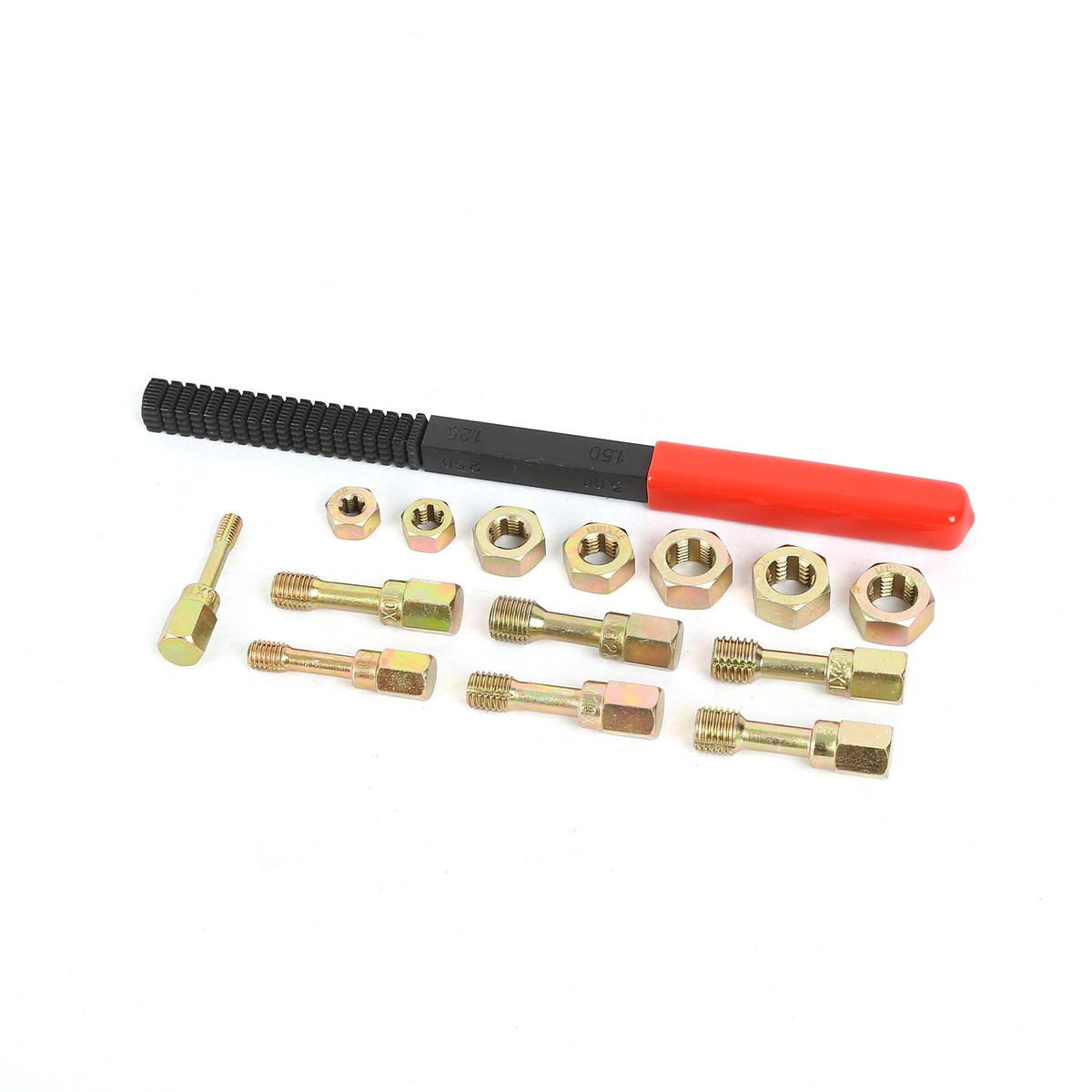 Rethreading Tool Kit 15-Piece Metric Thread Chaser Set - M6 To M12 ...