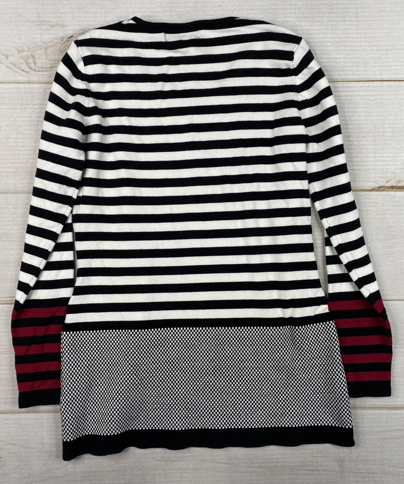 P Luca Milano Sweater Womens M Modern Striped Minimalist Color Block ...