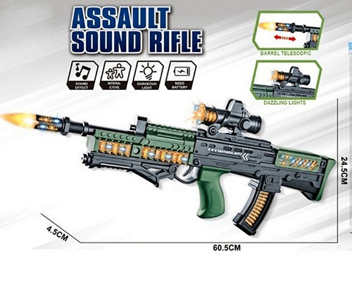 SA80 British Army Rifle Replica Toy Gun Sounds Lights & Vibration Role ...