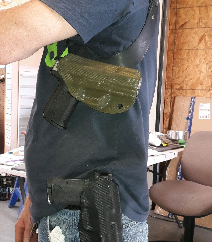 BYRNA LE Custom Kydex Holster FBI SHOULDER RIG 12 colors to Choose Fro ...