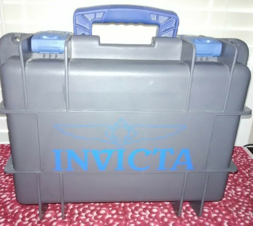 INVICTA LIMITED EDITION WATCH DISPLAY CARRYING STORAGE CASE 8 SLOT Grey ...