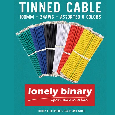 600 X EASY SOLDERING 100MM 24AWG Tinned Copper Wire Cable Arduino UNO ...