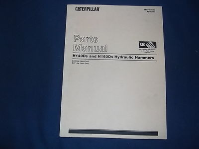 CAT CATERPILLAR H140DS H160DS HYDRAULIC HAMMER PARTS BOOK MANUAL S/N ...