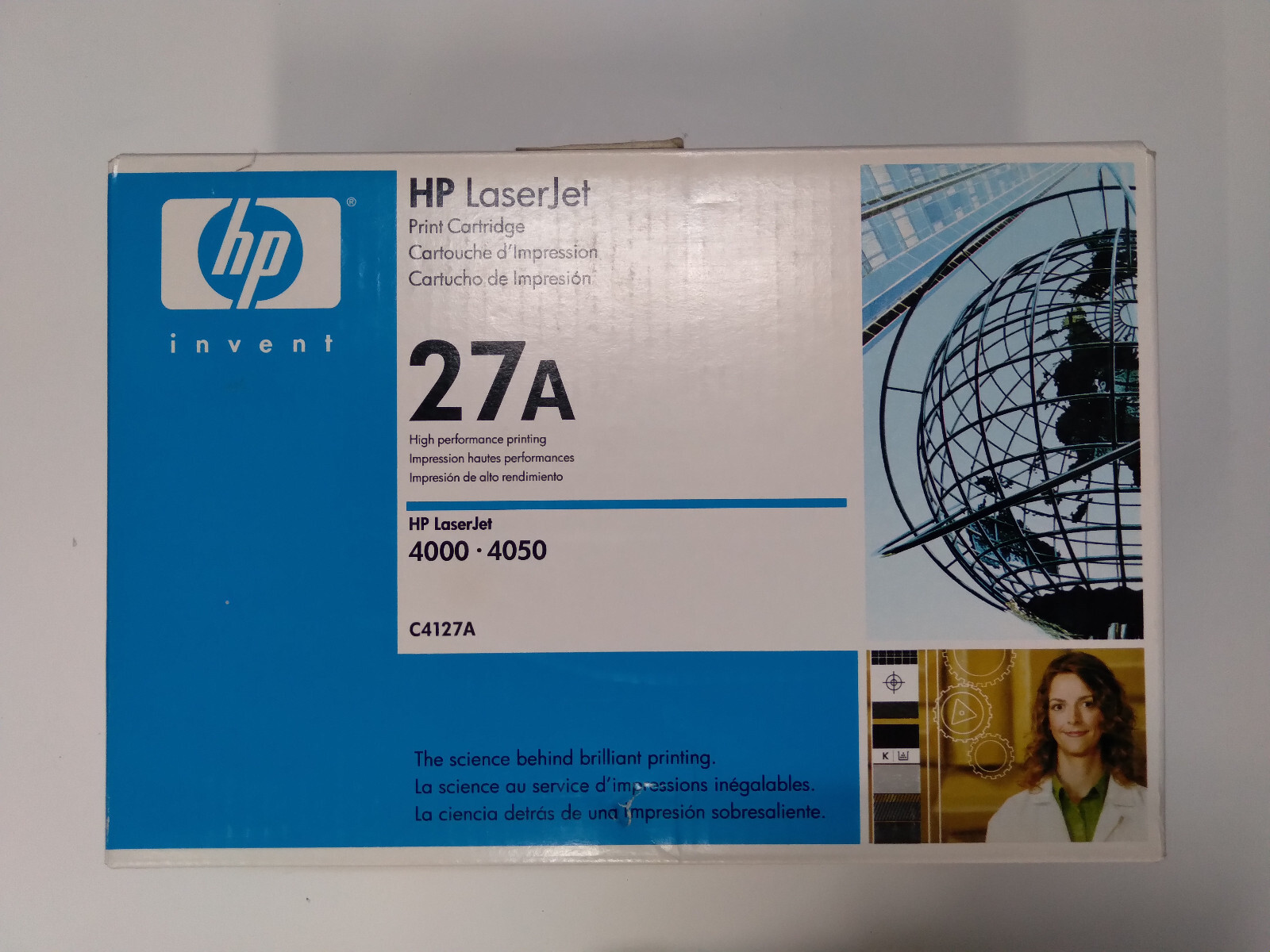 HP 27A Black Toner Cartridge for HP LaserJet Printer 4000 4050 ...