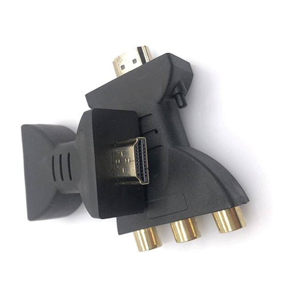HDMI Male to 3 RCA Female Composite AV Audio Video Adapter Converter TV ...