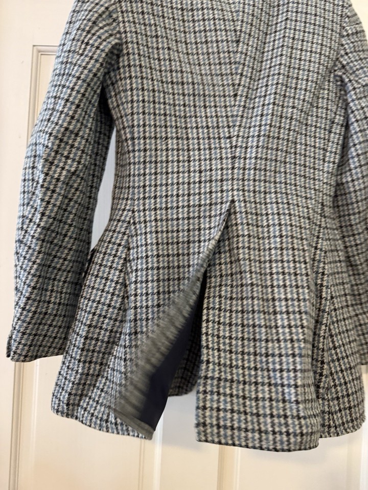 Rare Blue Houndstooth Vintage Ladies Riding Tweed Fox Hunt | eBay