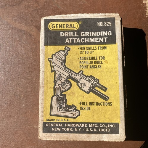 Vintage Drill Grinding Attachment Machinist General Tool Corporation No ...