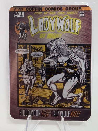 LADY DEATH "Retro Lady Wolf" METALLICARD Steven Butler LTD 50/66 COFFIN ...