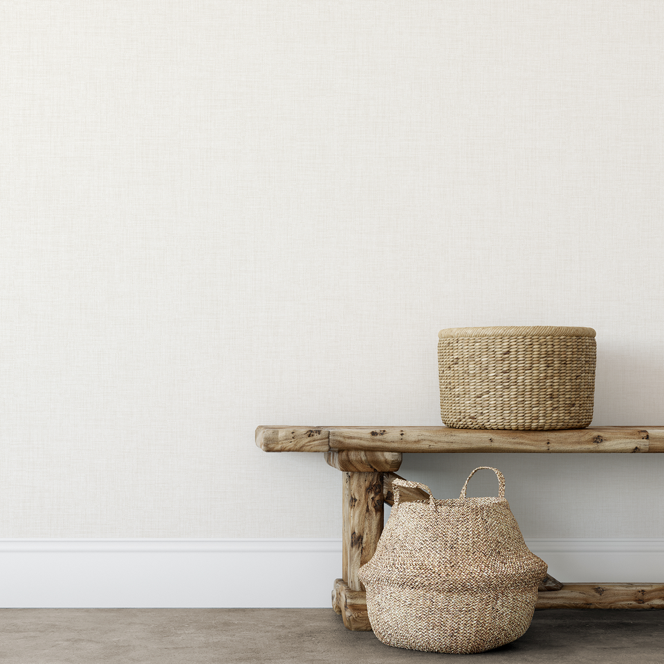 Muriva Cambric Texture Wallpaper Linen Fabric Textured Luxury Vinyl ...