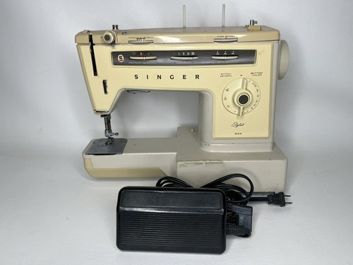 Singer Stylist 534 Vintage Sewing Machine W Pedal Tested | eBay