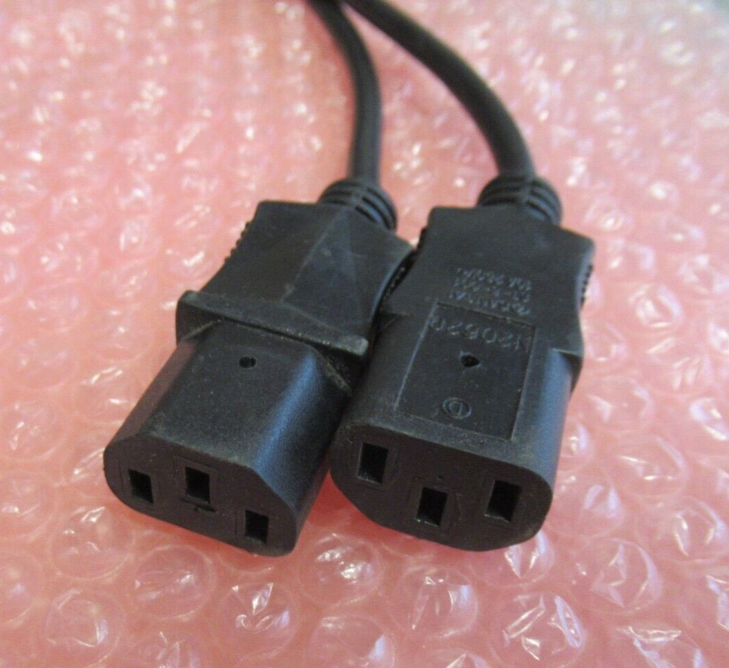 2.5 Meters Double Splitter UK Mains Kettle Lead C13 to 3 Pin Plug Cable ...