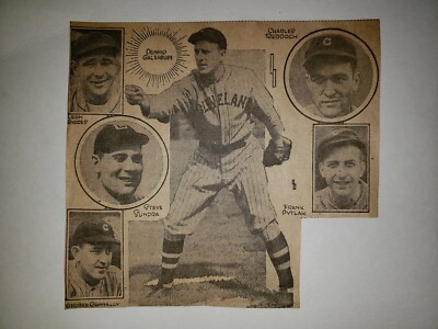 Indians 1934 Collage Steve Sundra Denny Galehouse Leon Rhodes Frank ...