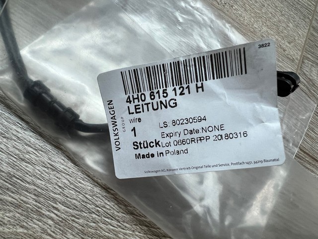 OEM Audi A7 4g Rear Brake Pad Wear Sensor 4H0615121H Genuine for sale ...