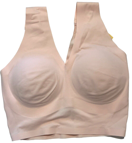 True Bra Women's XS V-Neck Wire Free Removeable Pads Pullover All Day ...