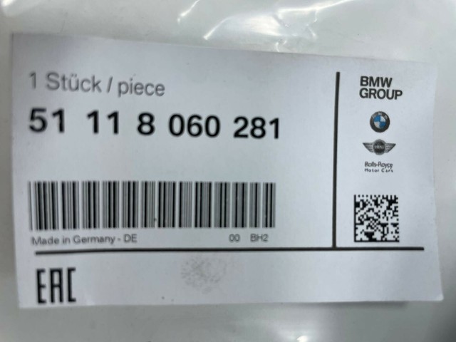 BMW (Original OE) 51118060281 online kaufen | eBay