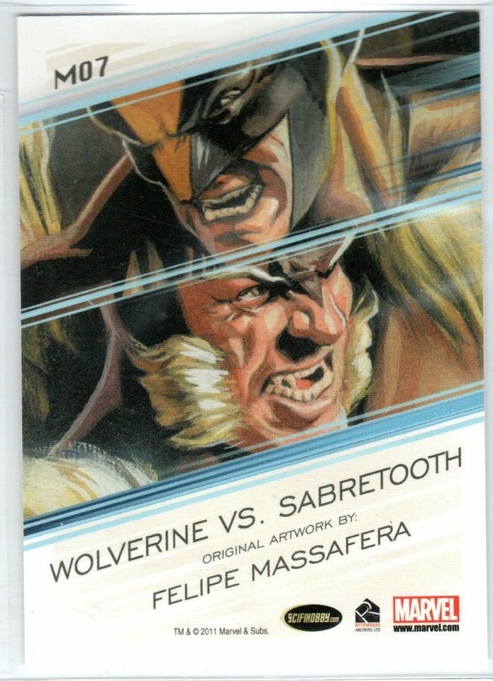 MARVEL 2011 MARVEL UNIVERSE MO7 MARVEL ORIGINALS INSERT ART BY FELIPE ...