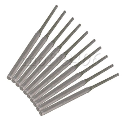 10x 1MM Diamond Drill Bits Bowlder Pearls Jewelry Agates Hole Drill ...