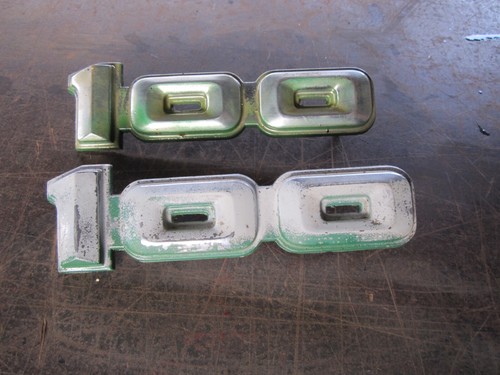 72-81 W100 RAMCHARGER TRAILDUSTER 100 FENDER EMBLEMS BADGES OEM PAIR ...