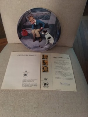 Kurt Ard Collector Plate Boy And Dog | eBay