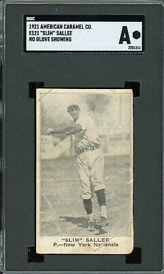 1921 E121-80 American Caramel Slim Sallee "No Glove" SGC 1 !! | eBay