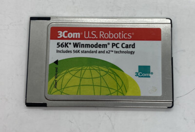 3Com U.S. Robotics Model 3013 56K Winmodem PC Card Vintage 7 | eBay