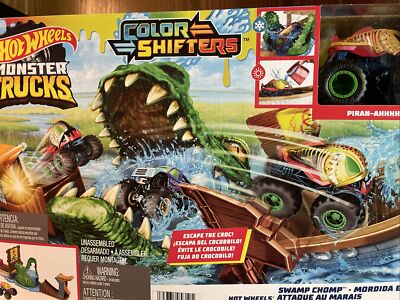 Hot Wheels Monster Trucks Color Shifters Swamp Chomp | eBay
