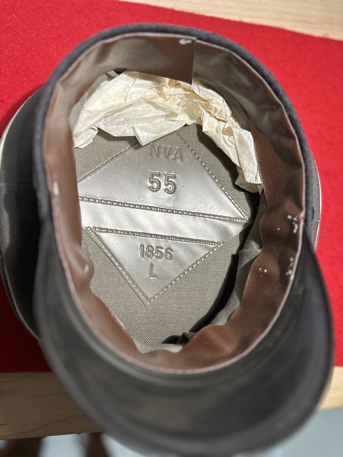WW2 Saddle Shaped East German Army Visor Cap ( Size 55) NVA | eBay