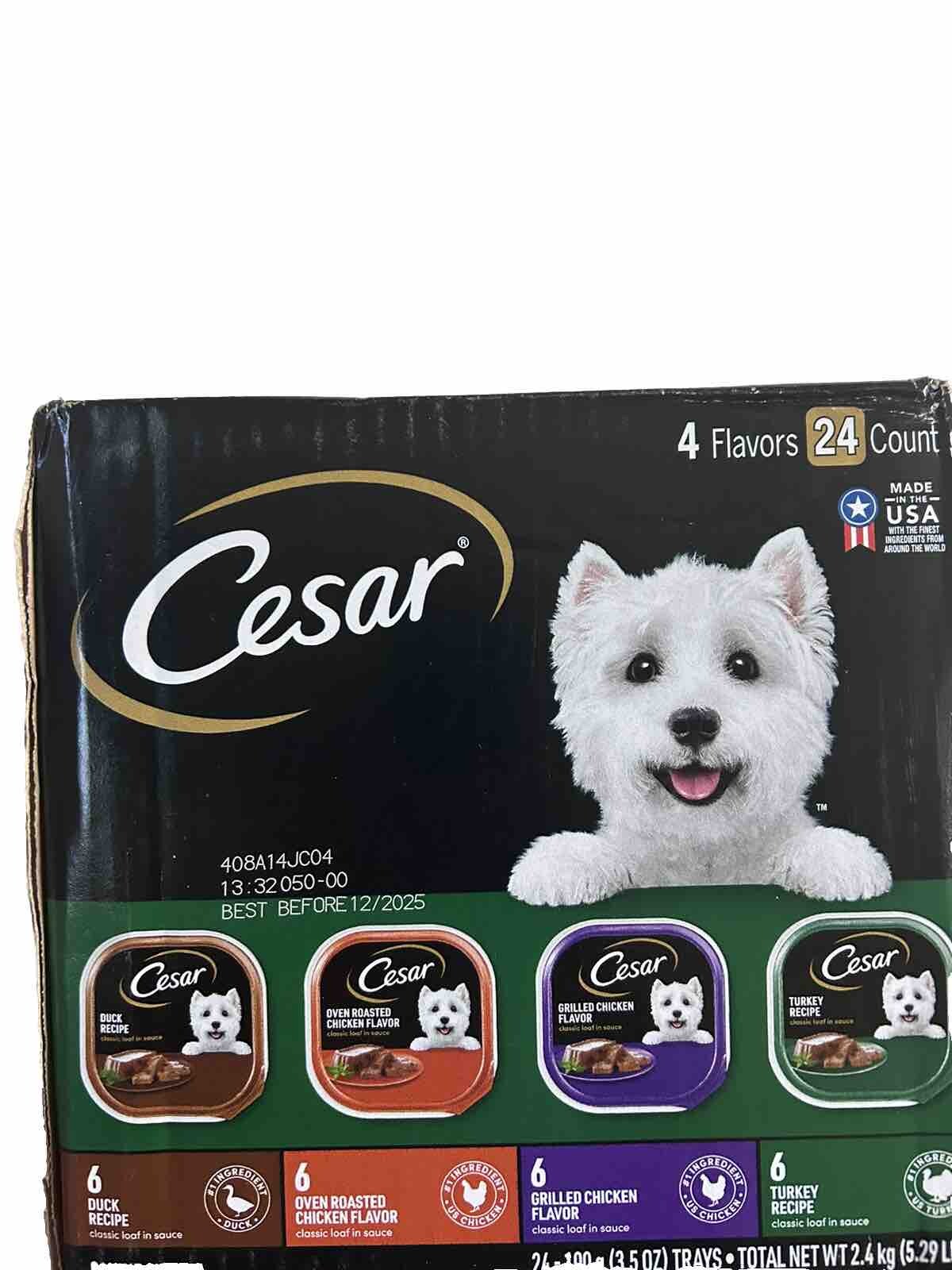 Cesar 10192120 Wet Food for Dogs - 24 Pack for sale online | eBay