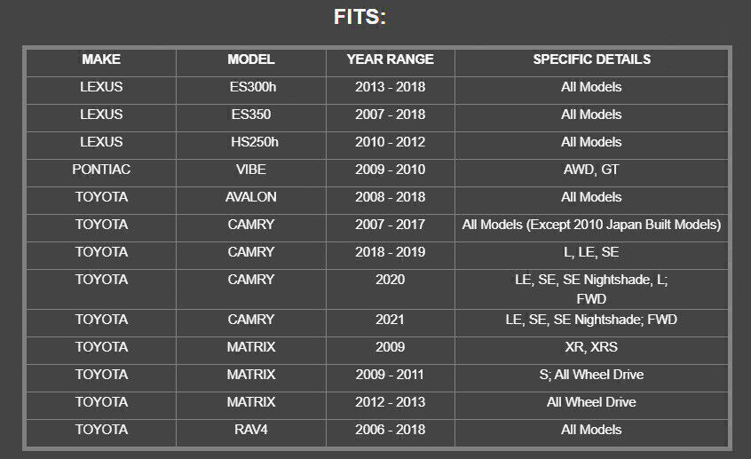 TOYOTA AVALON/HV, CAMRY, RAV4/EV REAR CERAMIC BRAKE PADS GENUINE OEM ...