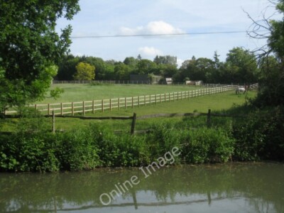 Photo 6x4 Paddocks by the Basingstoke canal Broad Oak/SU7551 Broad Oak ...