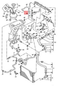 Genuine SKODA VW SEAT Fabia Coolant Hose Exhaust Gas Cooler 6Q0122157AB ...