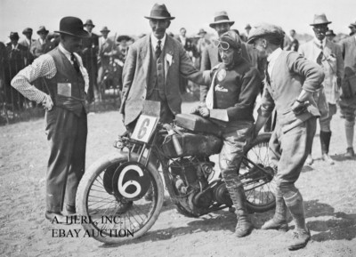 Indian 8 valve 61ci V-twin 500cc Bert le Vack Brooklands UK 1921 photo ...