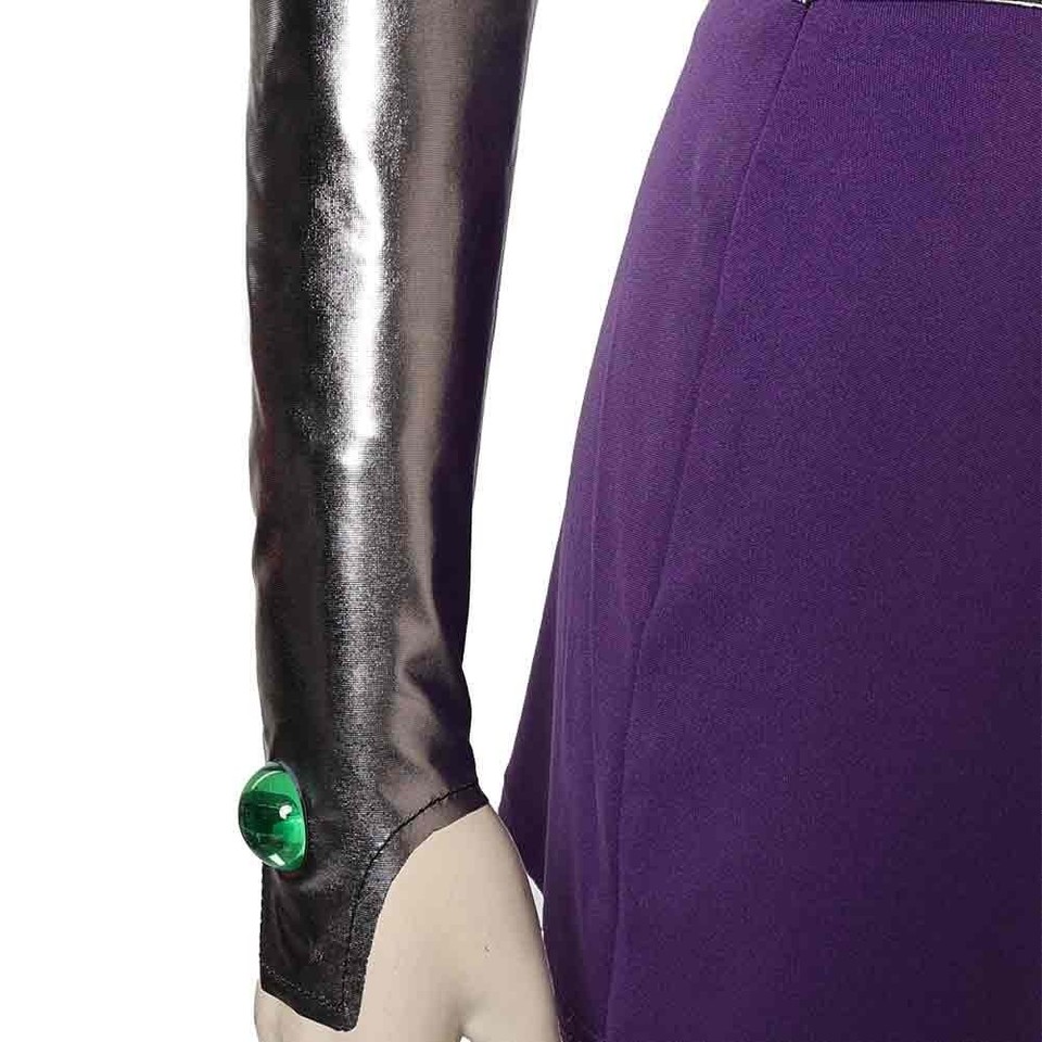 Starfire Cosplay Costume Halloween Starfire purple skirt outfits+Wig ...