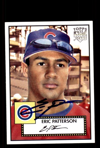 Signed Baseball Card Auto Eric Patterson 2007 Topps Rookie 52 #155 ...