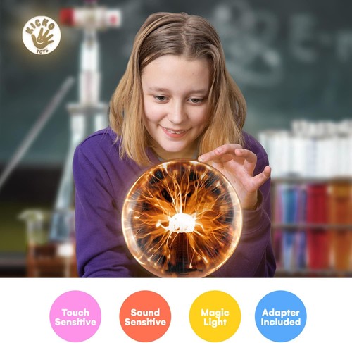 Kicko 7-Inch Orange Plasma Ball Lamp - Interactive Globe with | eBay