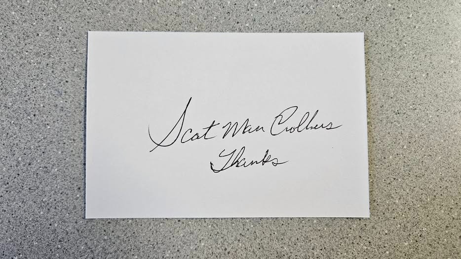 SCATMAN CROTHERS SIGNED 4x6 INDEX CARD AUTOGRAPH - THE SHINING / CHEF ...