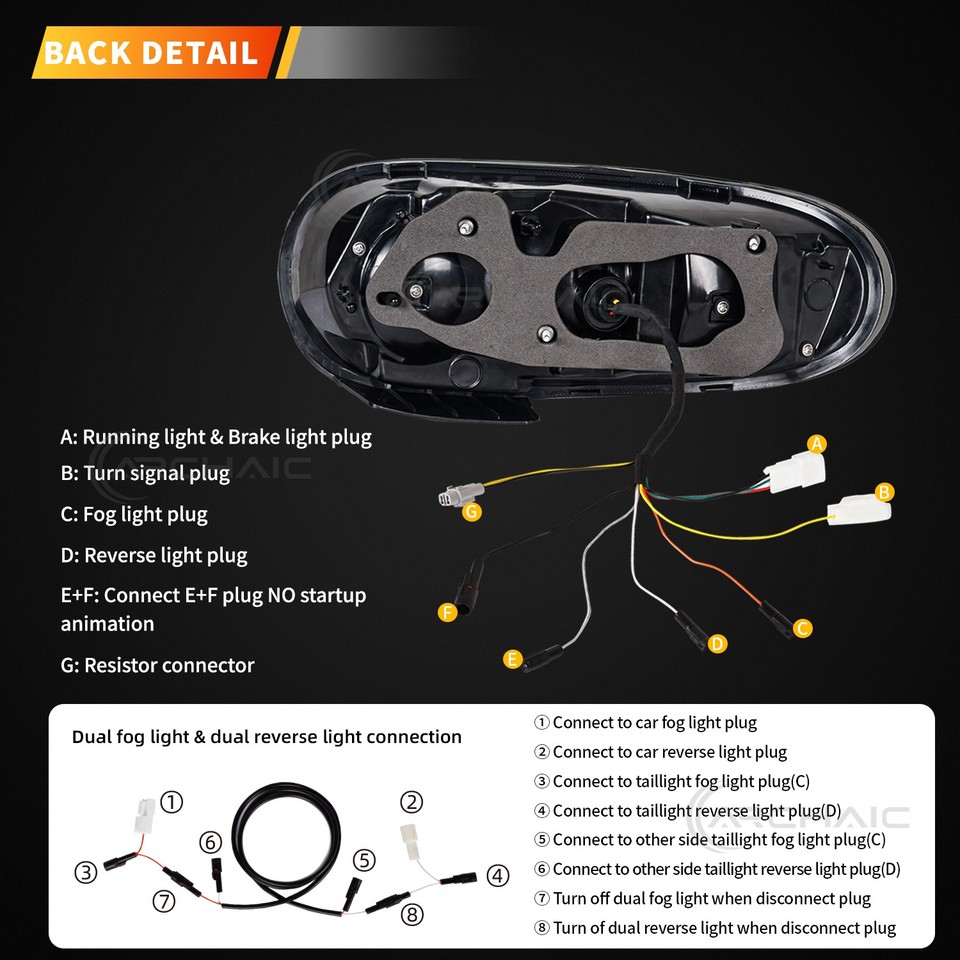 RGB LED Tail Light For 2009-2015 Mazda MX-5 MK3 Miata NC2 NC3 Start up ...