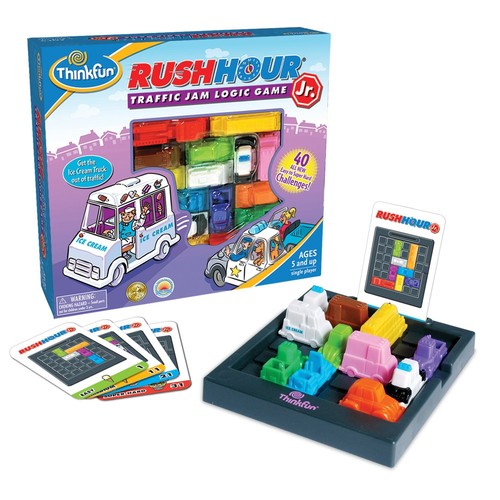 ThinkFun Rush Hour Junior - Classic Traffic Jam Logic Game | STEM Toy ...