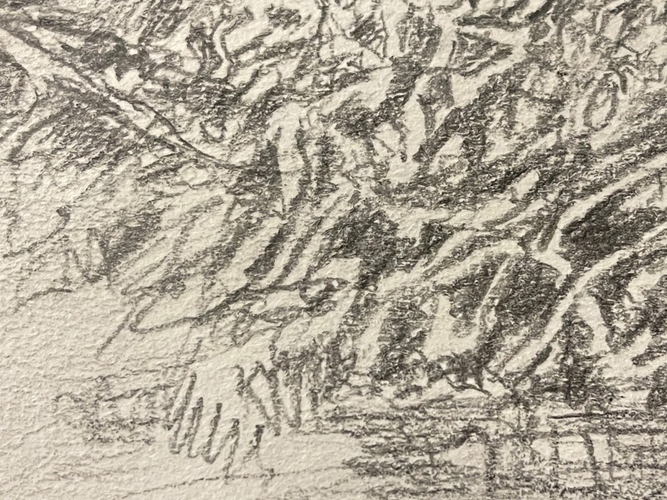 1972 Albert Ernest "Beanie" Backus-Highwaymen original Pencil drawing ...