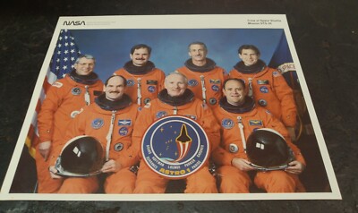VINTAGE 8" x 10" NASA Print Crew of Space Shuttle Mission STS-35 🔥🔥🔥 | eBay