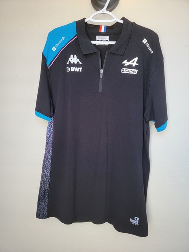 Alpine Racing F1 Men's Kappa Team Pollo Shirt Size XX-Large | eBay